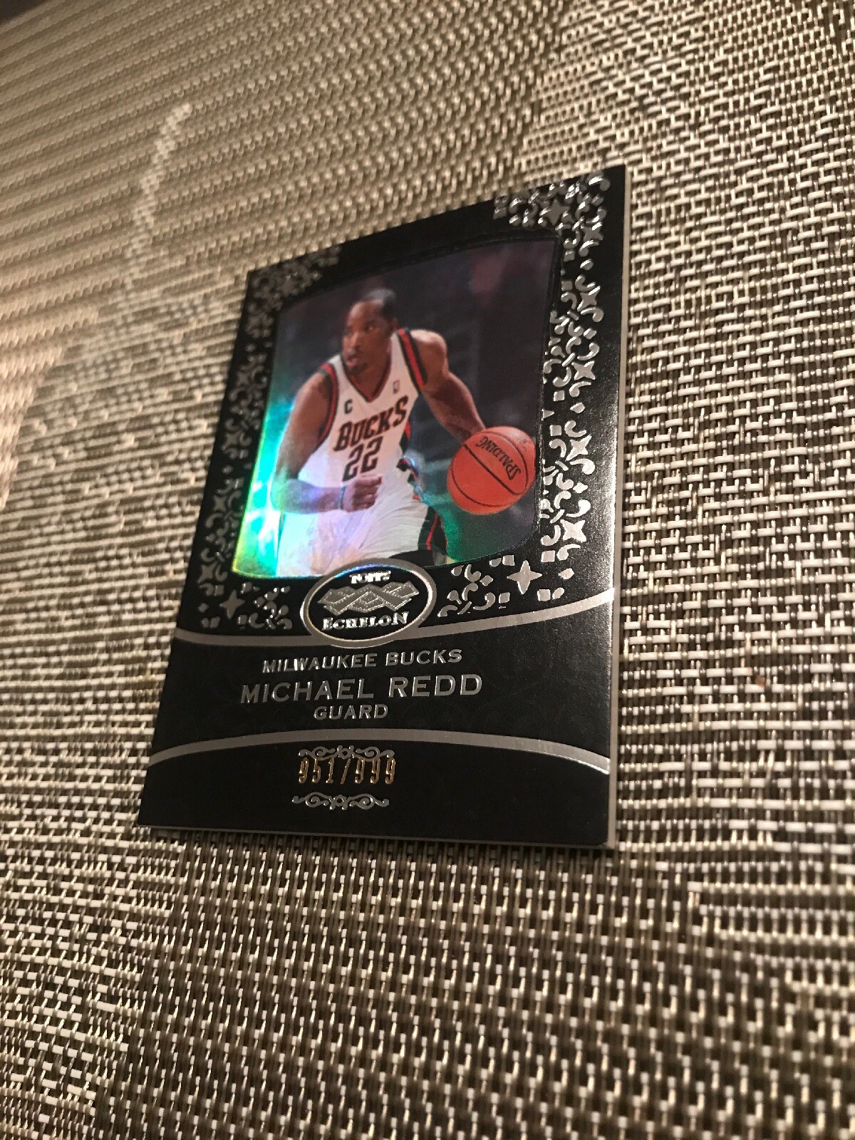 2007 TOPPS ECHELON MILWAUKEE BUCKS GUARD MICHAEL REDD 951/999 CARD #22 ...