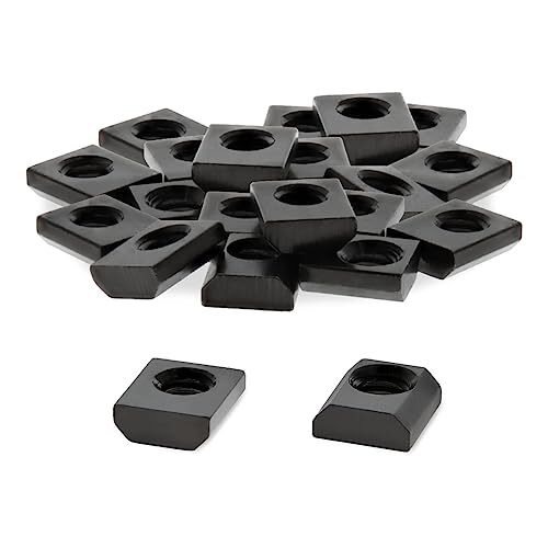 8020 3204 10 Series 1/4-20 Steel Standard Slide in T-Nut Nut 25 Pack ...