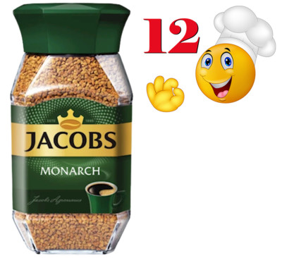 12 PACK - Coffee JACOBS Monarch Instant 95GR in Glass | eBay