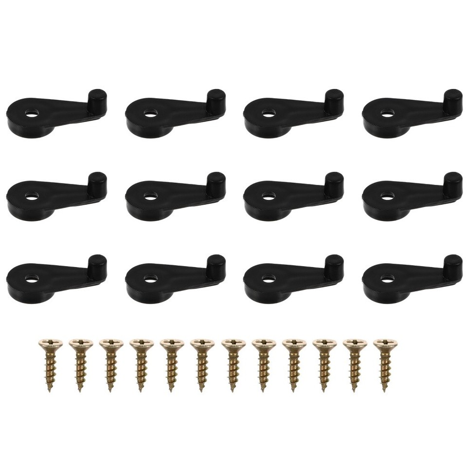 100 Pcs Glass Support Clamp Bracket Mirror Clip Cabinet Retainer Clips ...