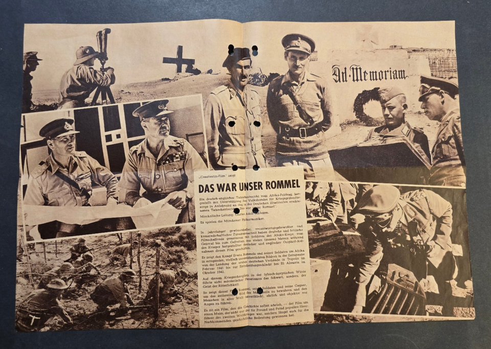 WW2 German Military Film Program “Das war unser Rommel” Africa Campaign ...