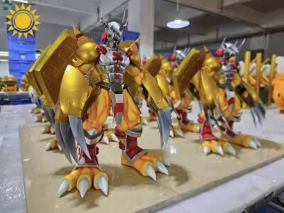 TY Studio Digimon Monster War Greymon Resin Figure Toy Model GK Statue ...