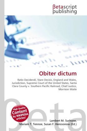 Obiter dictum | Kartoniert | 9786130342555 | eBay