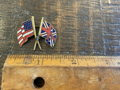 ORIGINAL WWI US / BRITISH ALLIED FLAGS PIN | eBay