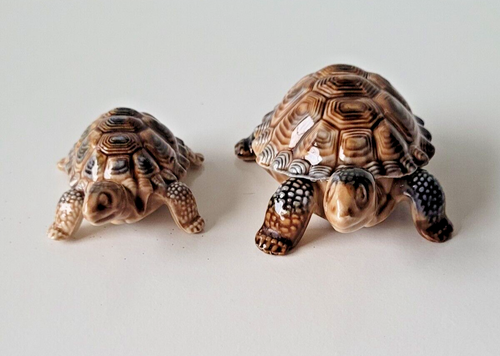 Vintage 1960s Wade Porcelain Tortoise (Turtle) Trinket Box and baby ...