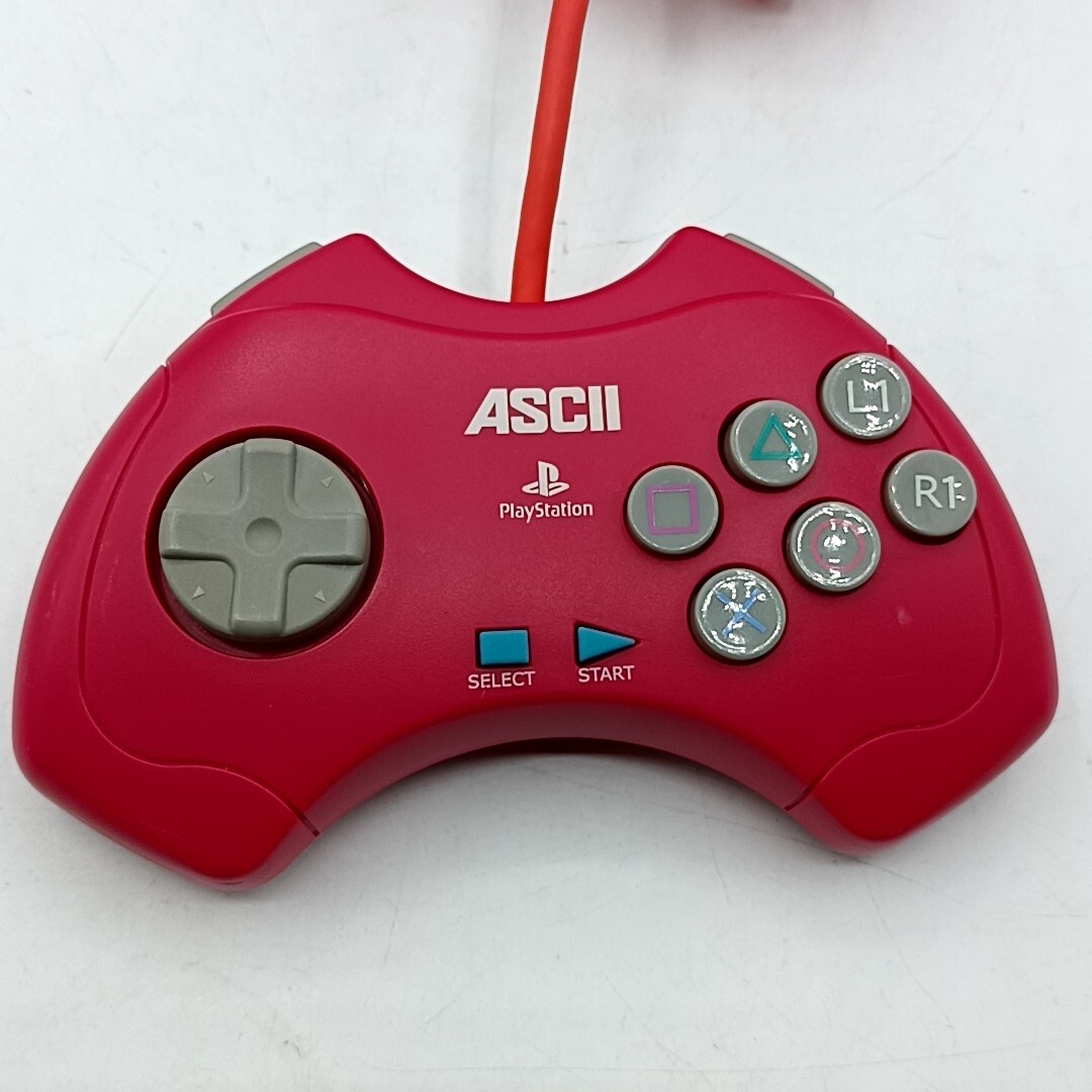 ASCII PAD FT 2 CAPCOM ver ASC-0524c Red Sony PS1 PS2 Fighting Gamepad ...