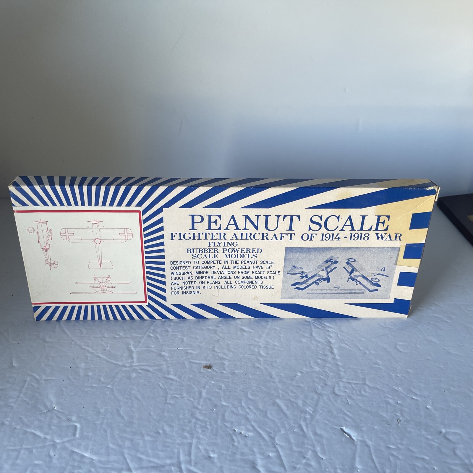 Dornier D-1 Peanut Scale WWI FIGHTER AIR PLANE BALSA WOOD MODEL British ...