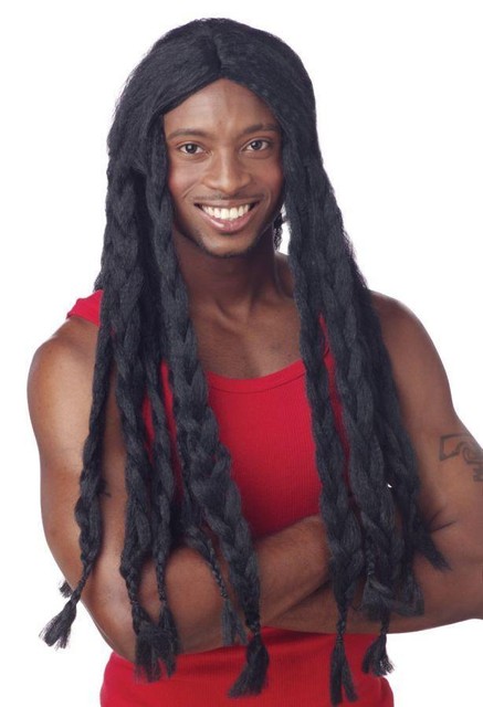 Rasta RAGGAE Long Dreadlocks Braid Wig Costume MR179009 for sale online ...