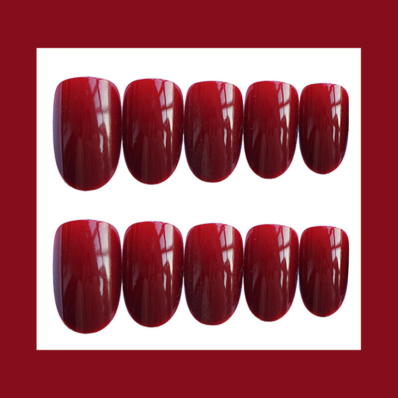 Red Round Nails