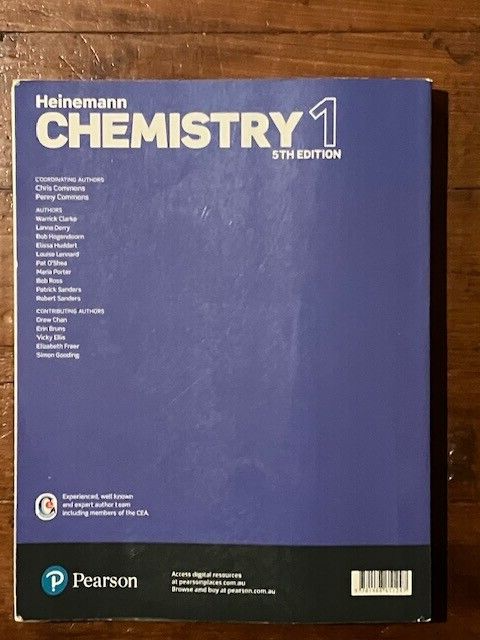 Heinemann Chemistry 1 Student Book VCE Units 1&2 9781488611247 | eBay ...