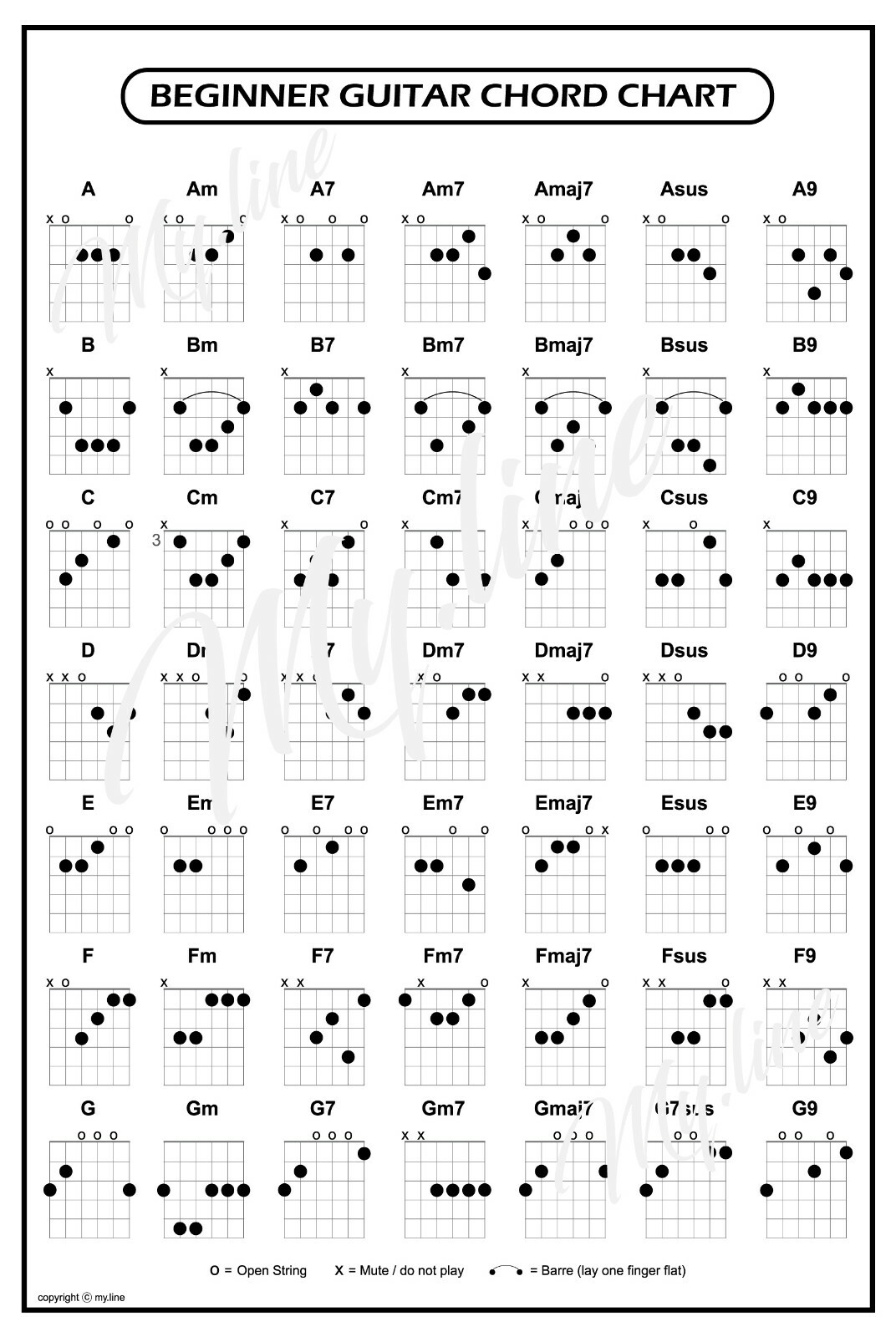 Guitar Notes Chart For Beginners