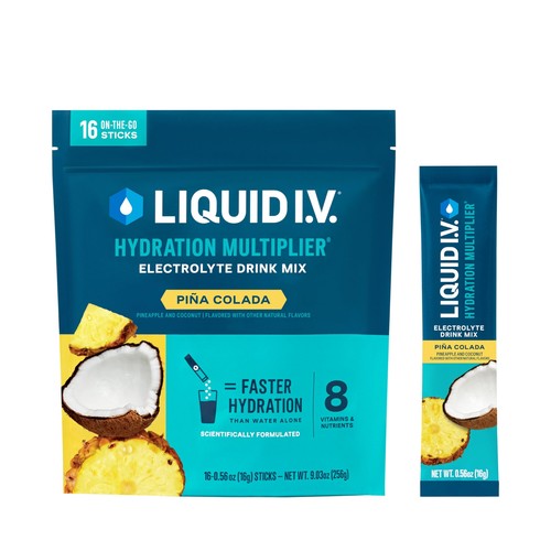 Liquid I.V. Hydration Multiplier - Pina Colada - Hydration Powder ...