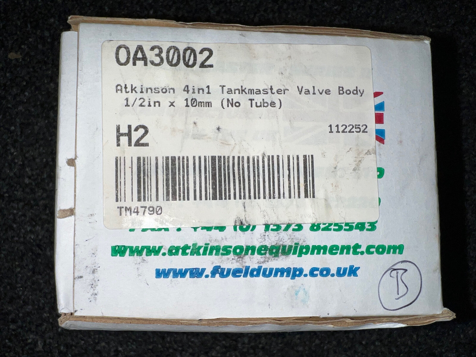 Atkinson 4 in 1 Tankmaster Valve Body 1/2in x 10mm (No Tube) Genuine ...