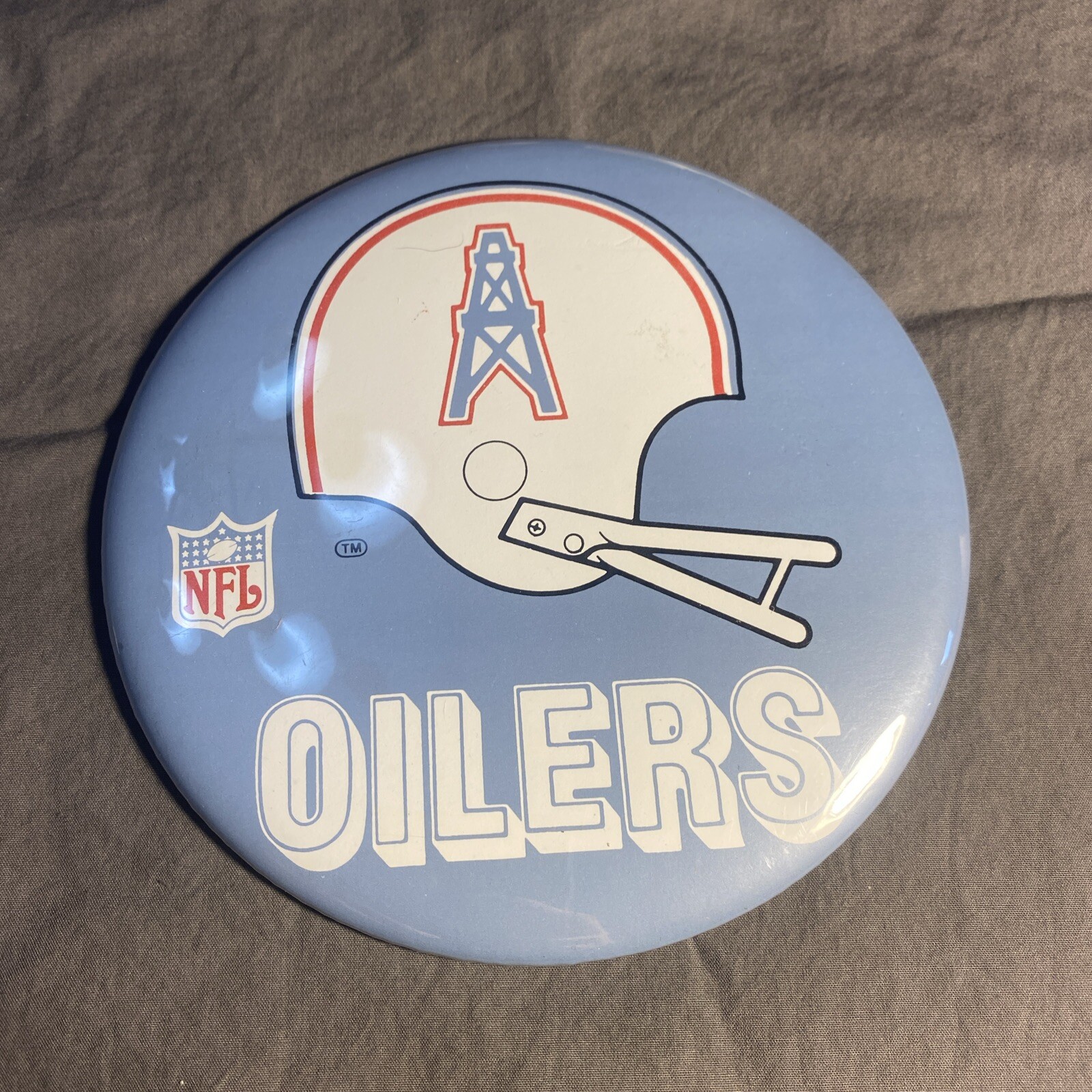 Vintage Houston Oilers Football NFL Large 3.5" Pinback Button | eBay