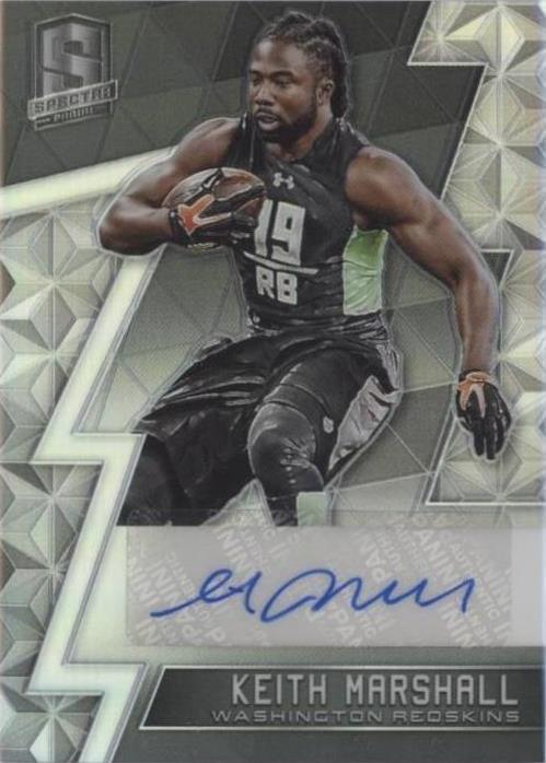 2016 Panini Spectra - Rookie Autographs Keith Marshall #231 /199 (AU ...