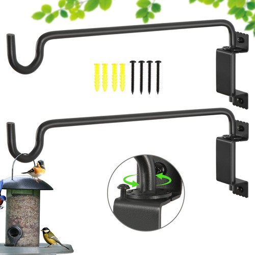 16"Swivel Plant Hanger - 360° Outdoor Hanging Brackets with 12 ...