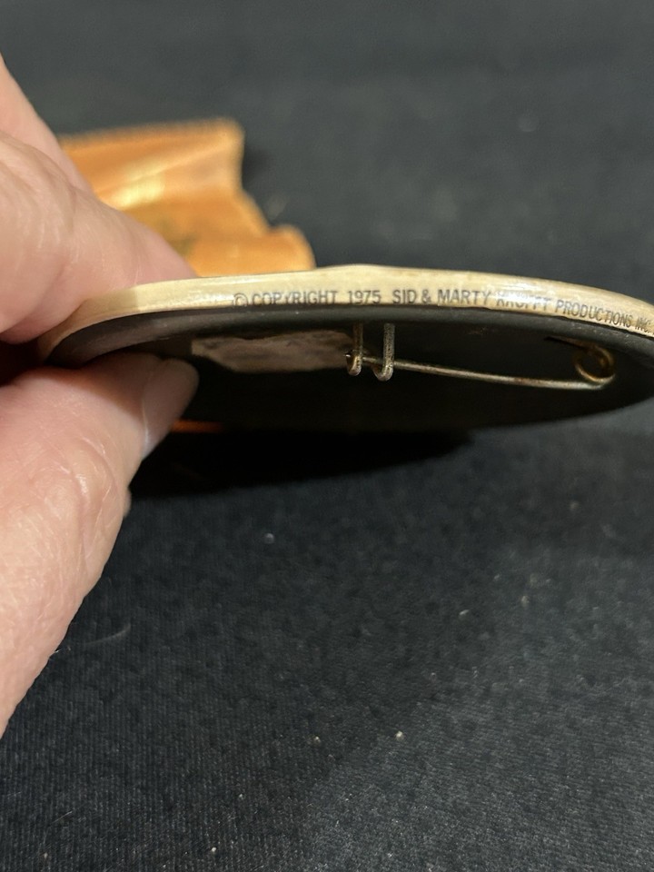 1975 The World of Sid & Marty Krofft H.R. Pufnstuf Mayor Atlanta Pin W ...