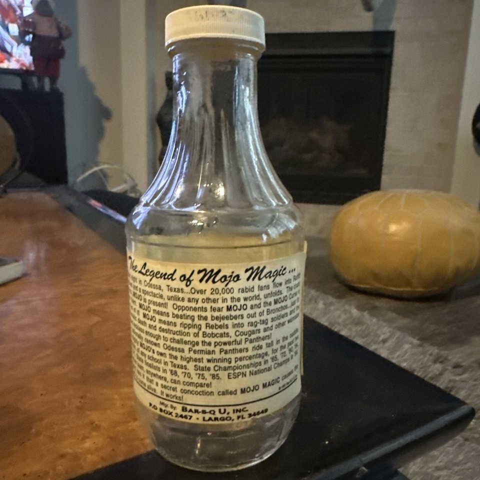 Vintage Odessa Permian Panthers The Legend of MOJO Magic BBQ Sauce ...