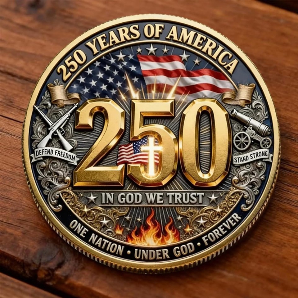 3pcs God Bless America 250 Years of American Greatness Coin ...
