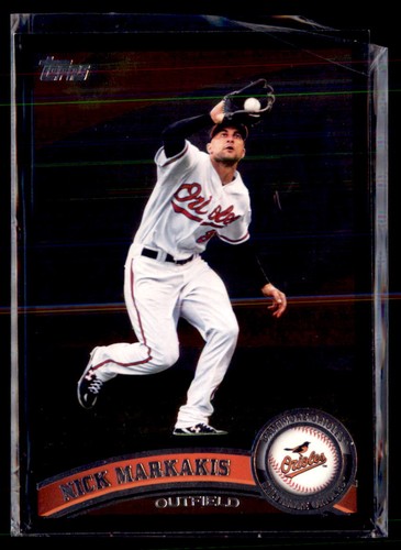 2011 Topps Walmart Black Border Nick Markakis Baltimore Orioles #195 | eBay