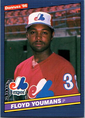 Floyd Youmans 1986 Donruss #543 Montreal Expos RC | eBay