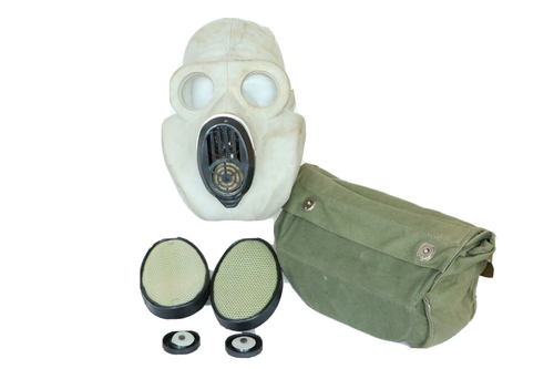 Soviet Russian Army Gas Mask set PBF EO19 new Gray Rubber buldog gorila ...