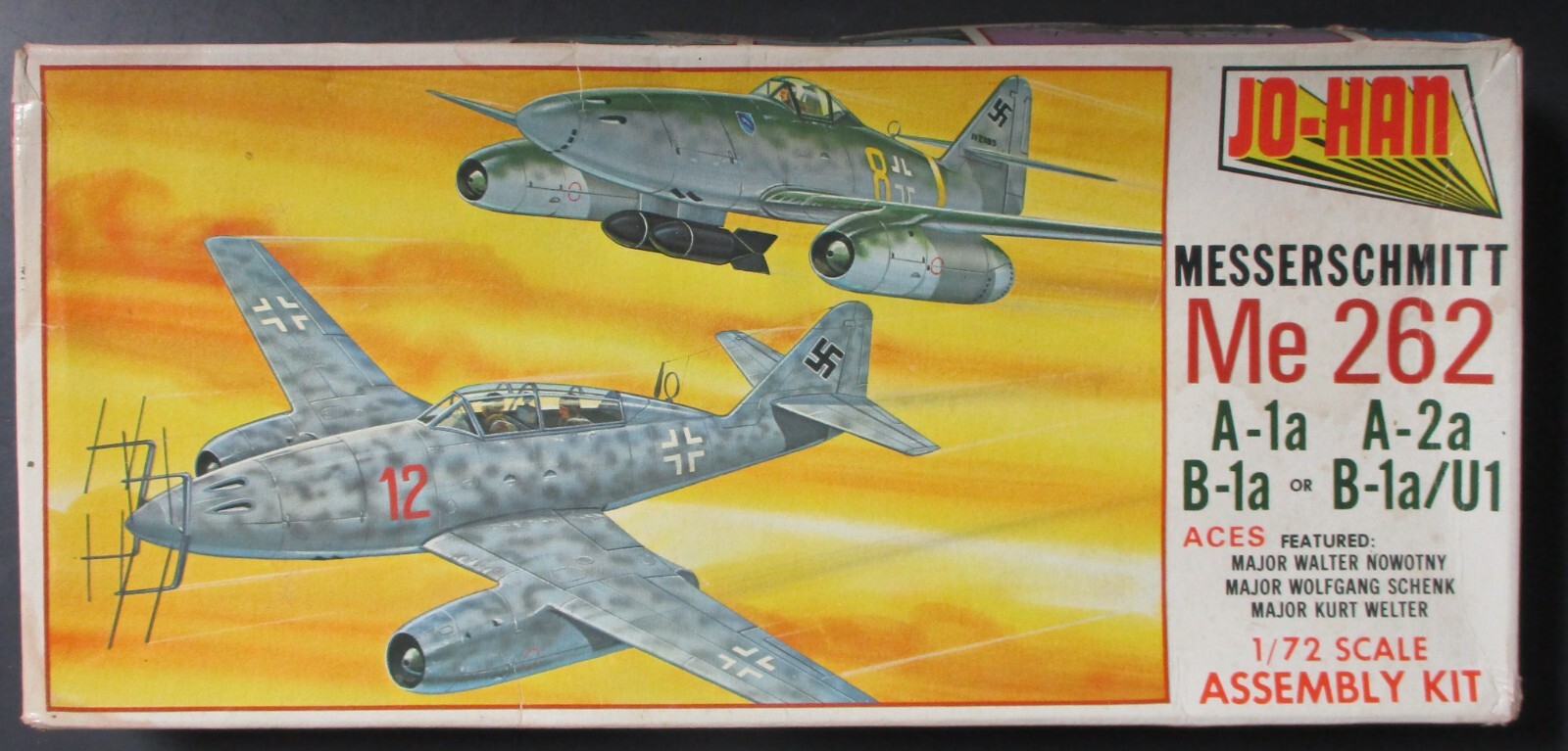 Jo-Han 1/72nd Scale Messerschmitt Me 262 Kit No. A-104 | eBay