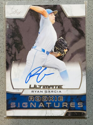 2019 Leaf Ultimate Baseball #RS-RG2 Ryan Garcia Rookie Signatures Auto ...