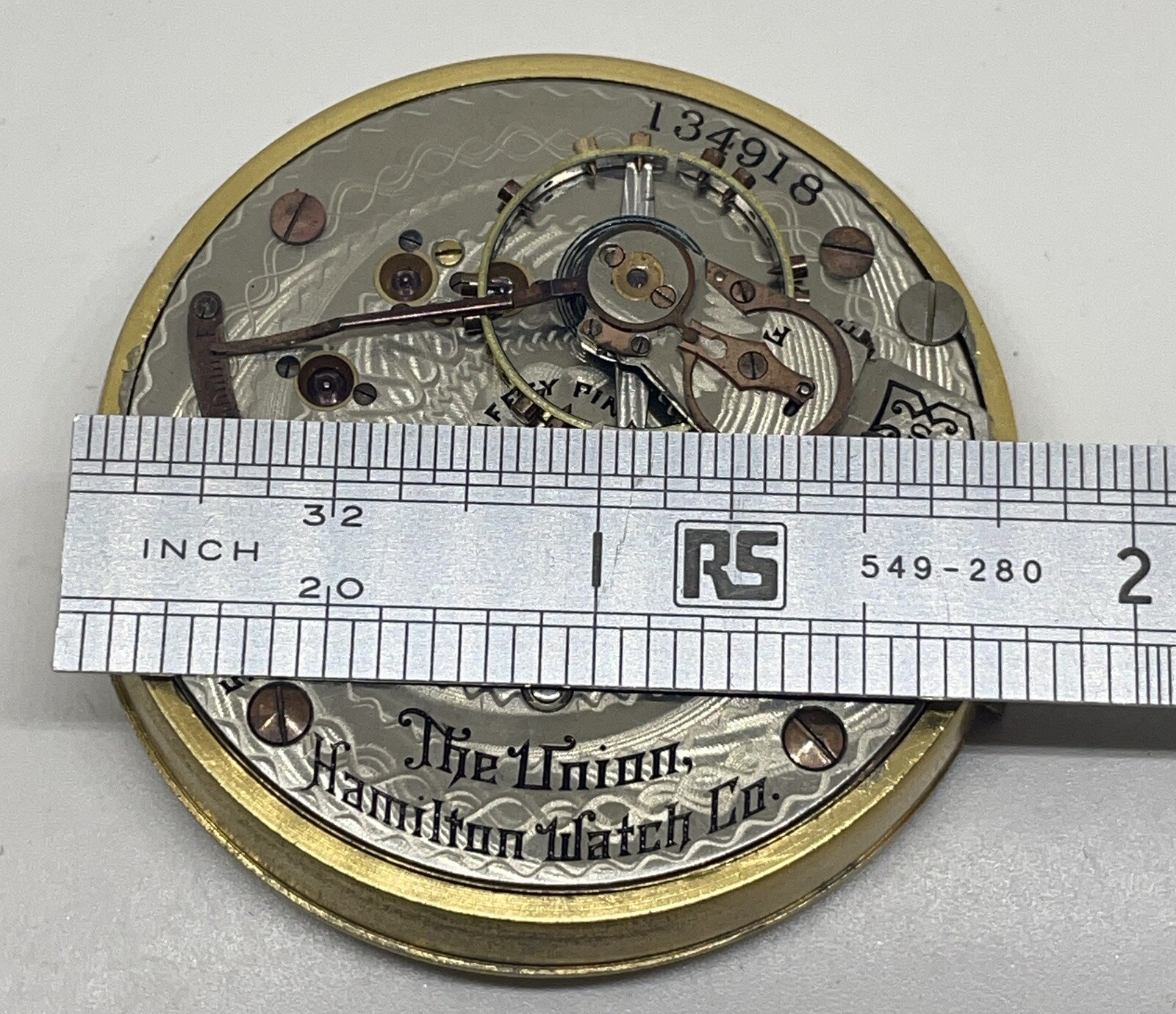 HAMILTON POCKET WATCH MOVEMENT 17 Jewels 1901 18s Runs | eBay