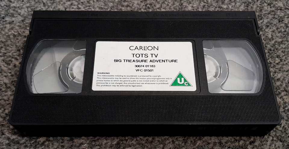 TOTS TV BIG TREASURE ADVENTURE TILLY TOM TINY PAL VHS VIDEO KIDS ...