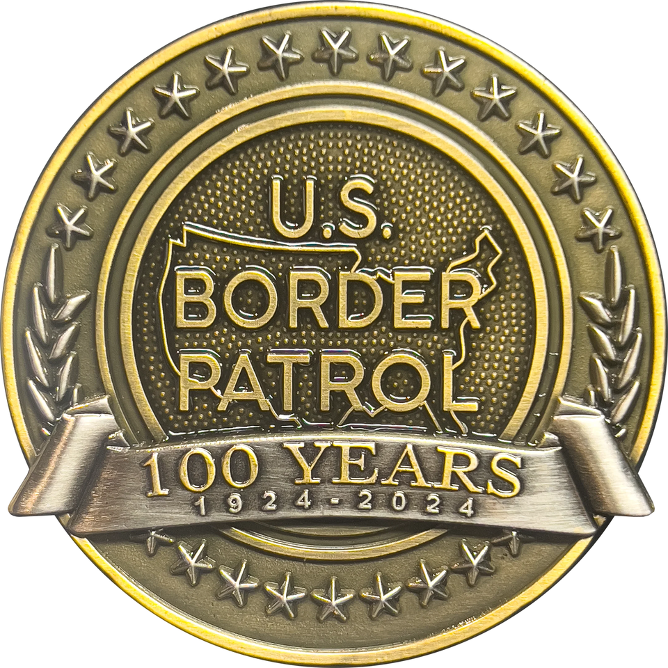 H-009 Border Patrol Agent 100th Anniversary Centennial Honor First CBP ...