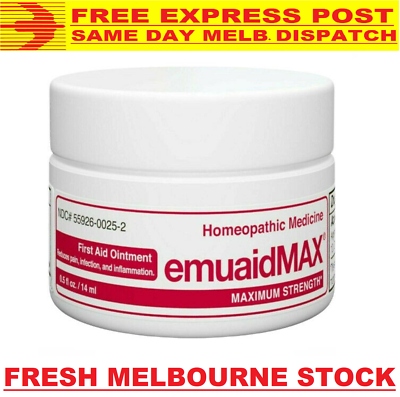 EMUAID MAX First Aid Anti-Fungal Natural Ointment 0.5oz/14mL FREE ...