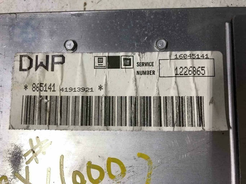 1985 CHEVY CAPRICE ENGINE BRAIN OEM # 1226865 , DWP | eBay