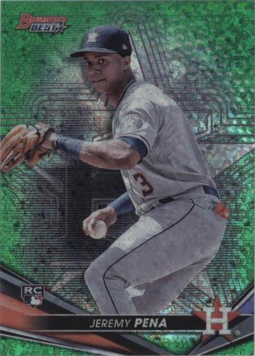 2022 Bowman's Best - Jeremy Pena #26 Green Mini-Diamond Refractor /99 ...