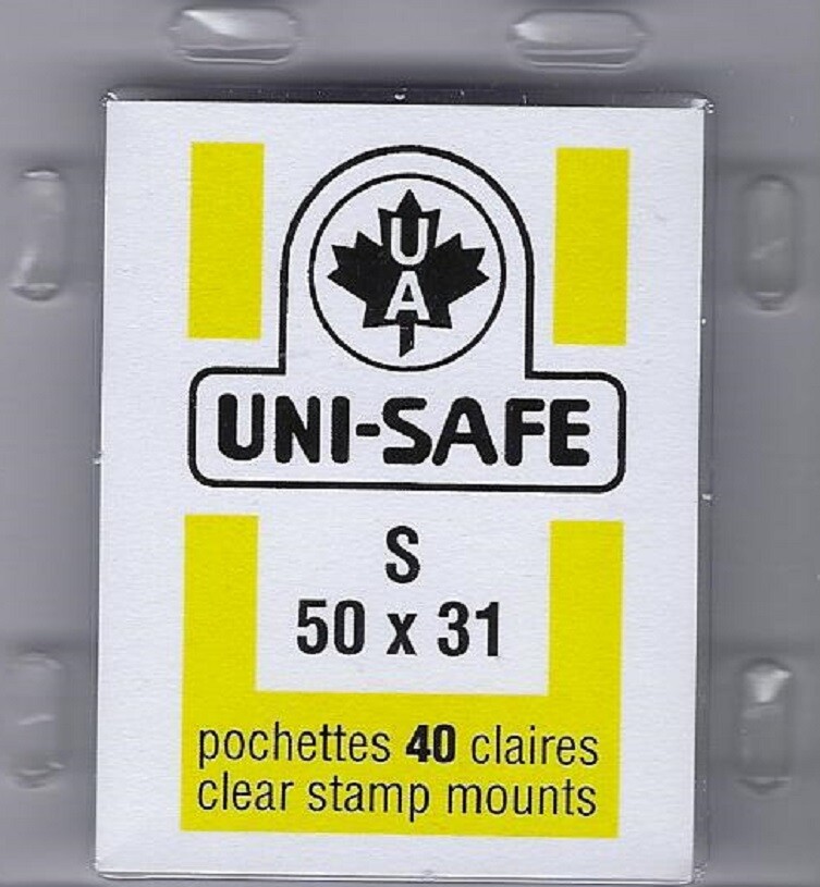 Prinz Uni-Safe "S" Top Opening #S50x31 Scott Stamp Mounts - 40 Clear | eBay