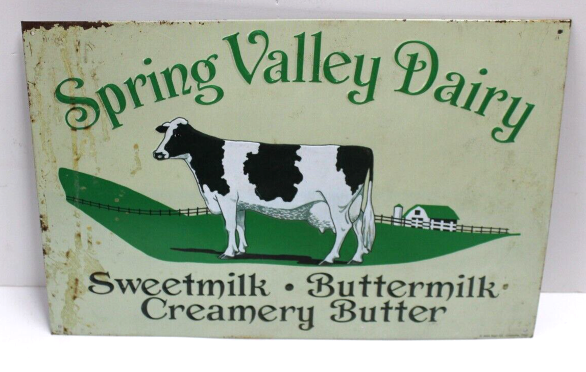 Vintage style Spring Valley Dairy farm Metal sign 16" X 11" Man Cave ...