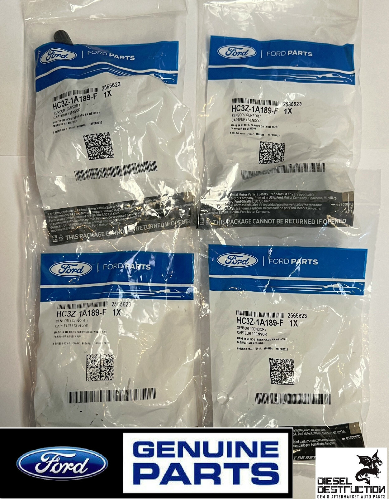 Brand new OEM Ford HC3Z-1A189-F TPMS SENSOR - SET of 4 - Free Shipping ...