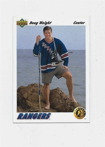 DOUG WEIGHT - 1991/92 UPPER DECK & SCORE - NEW YORK RANGERS / ROOKIE ...