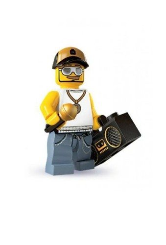 LEGO 8803 Music Rapper Minifigure with Boombox Microphone Factory ...