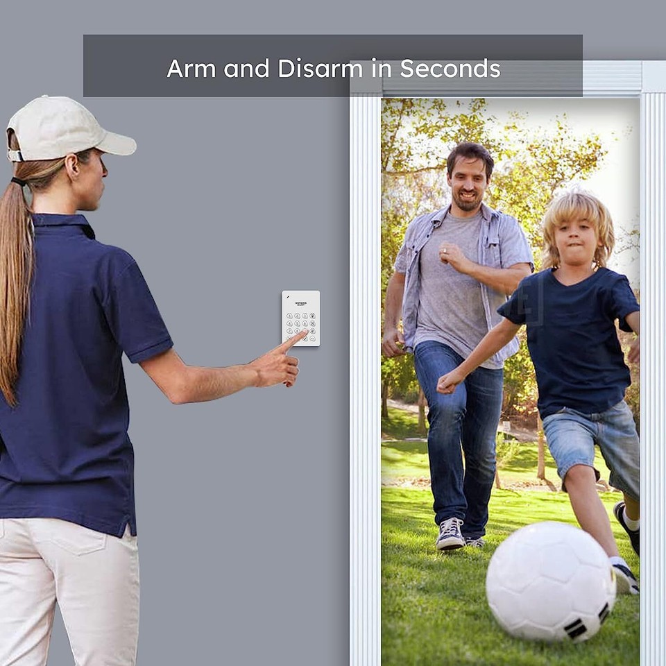 Home Security Systems WiFi Wireless Alarm Door Window Motion Sensor ...