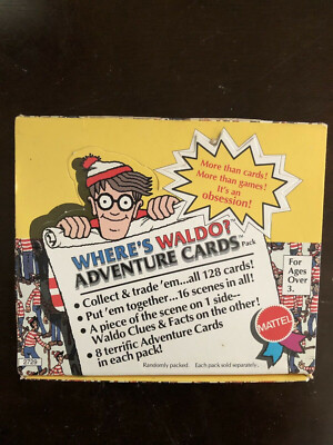 1991 ~ MATTEL WHERE"S WALDO ? Adventure Trading Cards ~ NEW FULL BOX | eBay