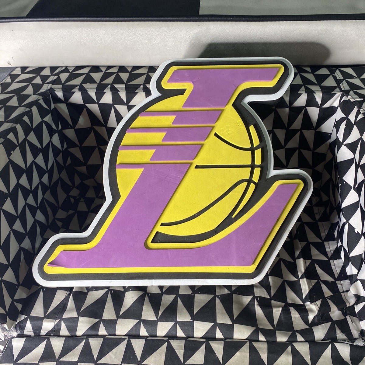 New Nba La Los Angeles Lakers 3d Fan Foam Logo By Decorsticker LA Los