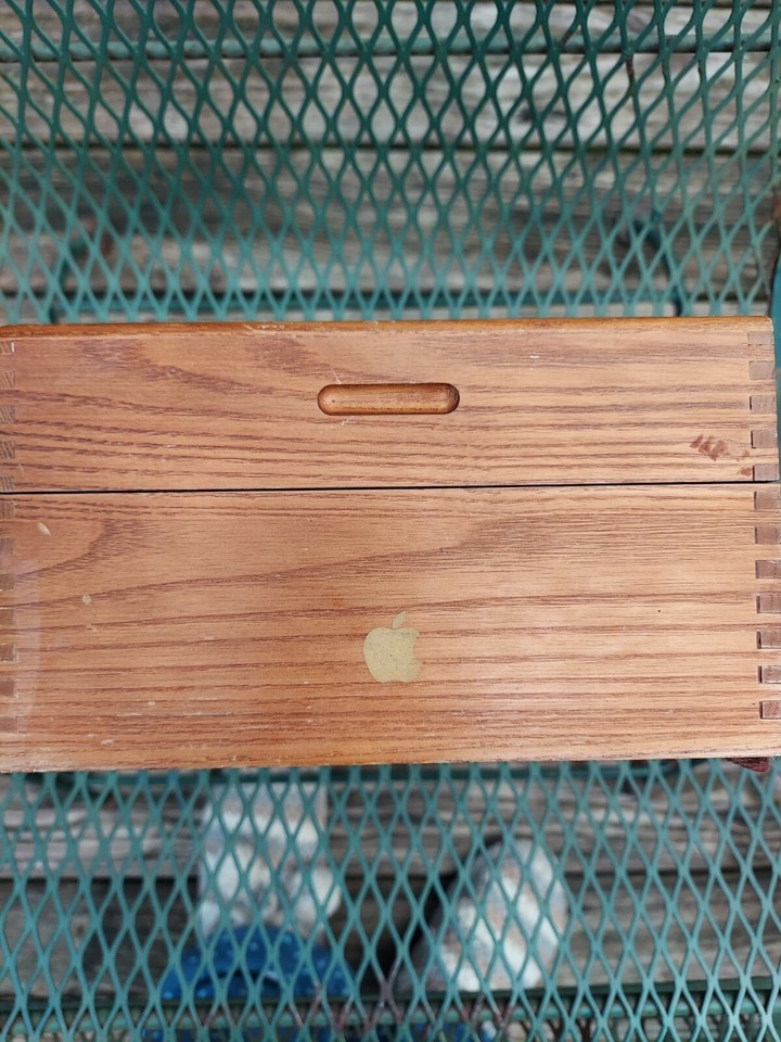 Rare Vintage Apple Macintosh Plus Walnut Storage Box | eBay