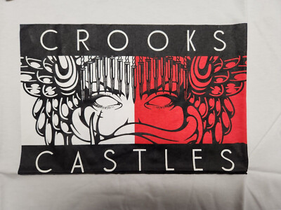 Crooks & Castles Mens White Graphic Print T-Shirt New NWT FREE SHIP | eBay