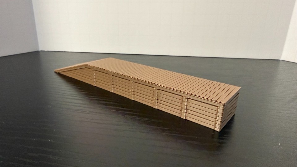 HO Scale Station Platform - Ramp for Freight - 6 1/4" Long - Brown | eBay