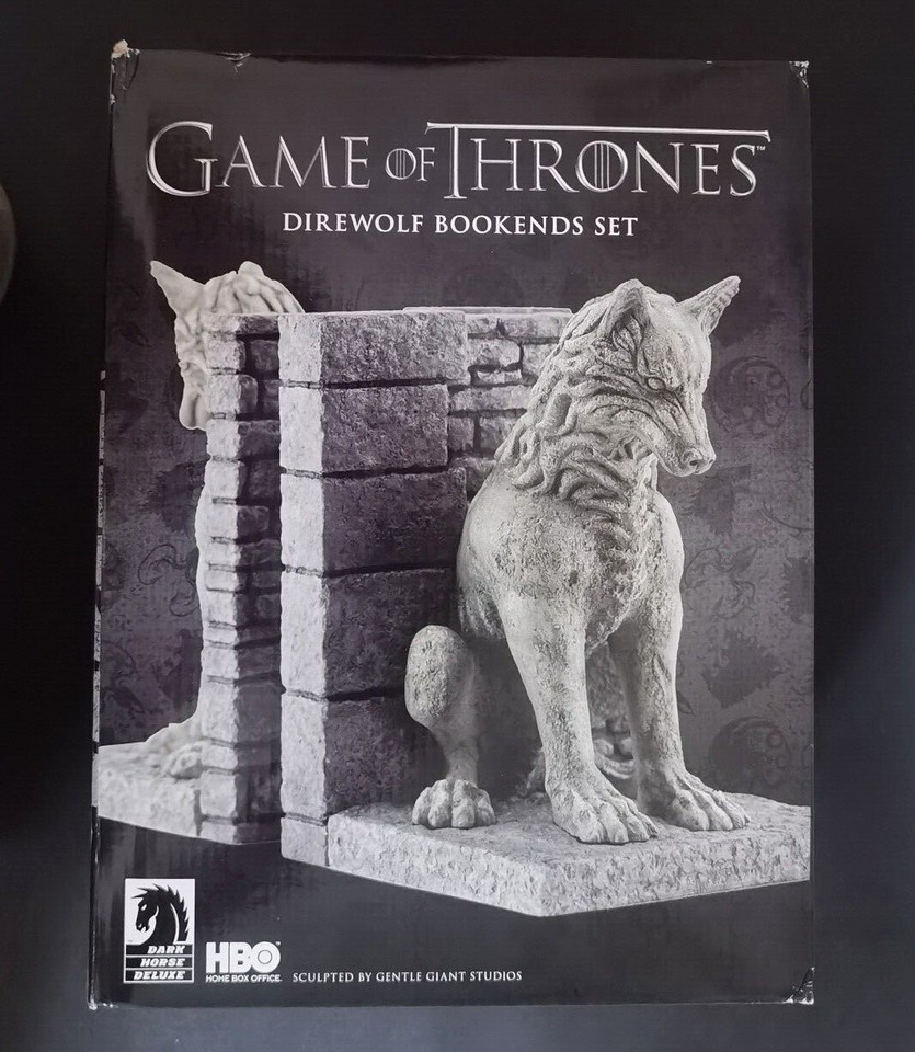 Game of Thrones Dire Wolves Bookends Dark Horse | eBay UK