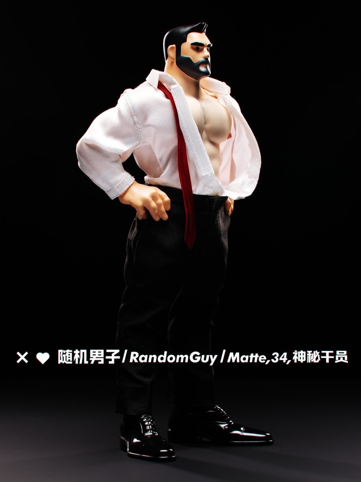 Suit Gay Doll Random Guy Matte Muscular Male Beard Dolls Guy Toy 20cm ...