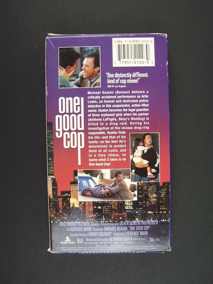 One Good Cop VHS Video Tape Michael Keaton, Rene Russo 717951212030 | eBay