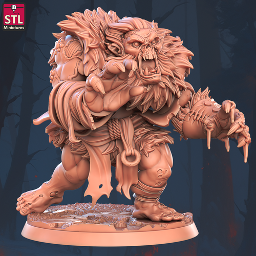 3D Printed STL Miniatures Zombie Troll Set 28 - 32mm War Gaming D&D | eBay