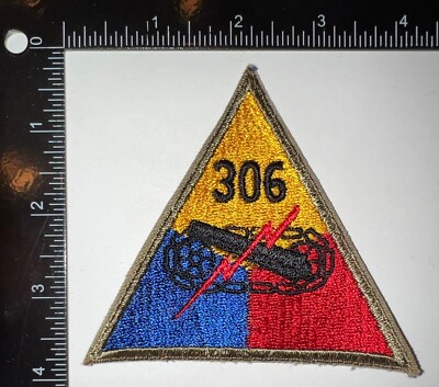 WWII US Army 306th Armored Armor Tank Battalion Bn Tank Patch | eBay